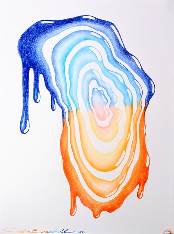 How To Draw A Sunset With Colored Pencils