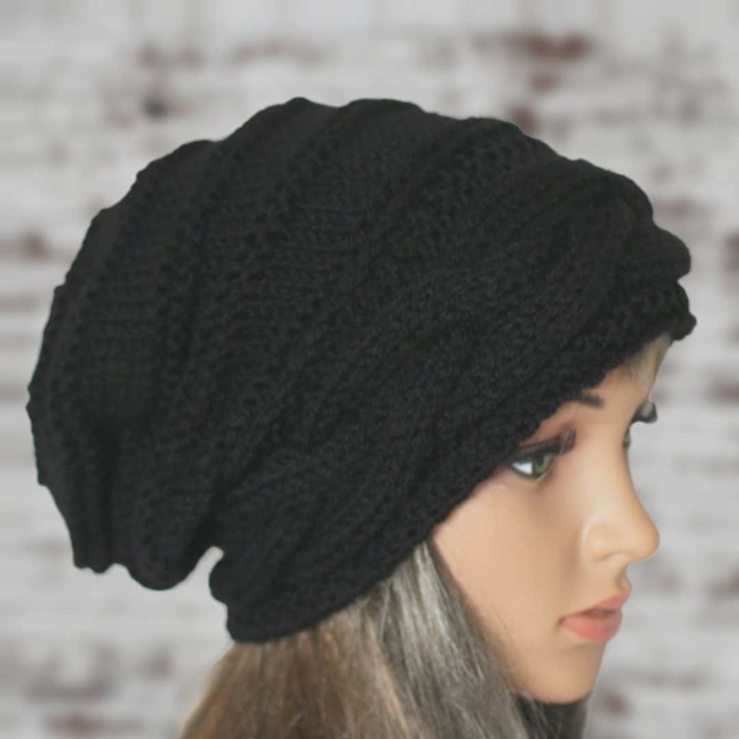 Strickmütze Große Frauen Oversized Hut Winter Big Baggy Hut Winter ...