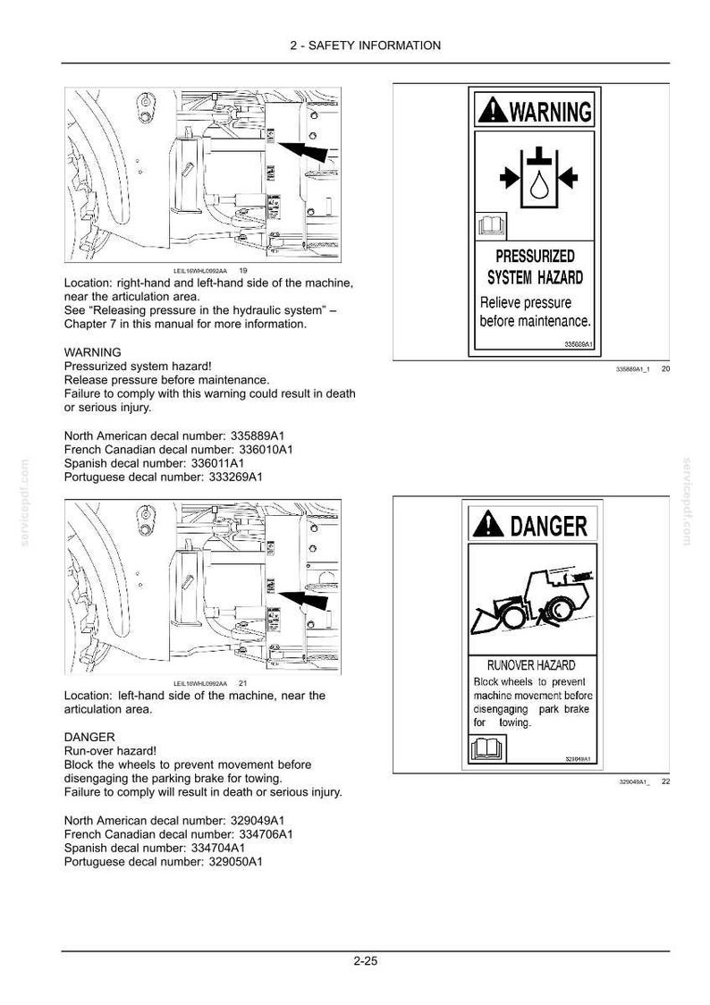 Case Construction 821G, 921G Tier 2 Wheel Loader Operator Manual - Etsy ...