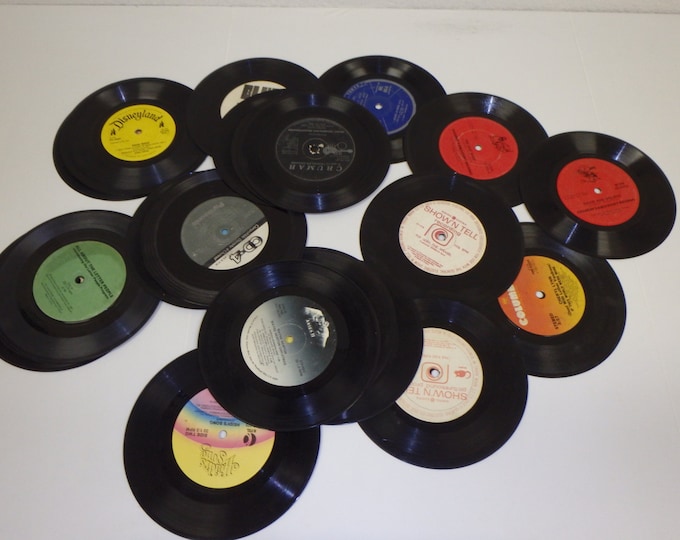 Used 7" 33 RPM "small Holes" Vinyl Records for Crafting, Crafting ...