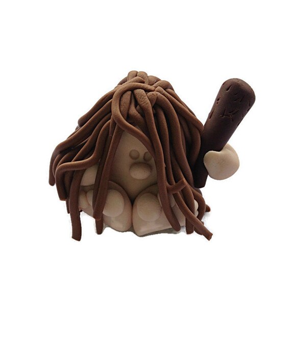 Polymer Clay Caveman Desk Buddy - Etsy UK