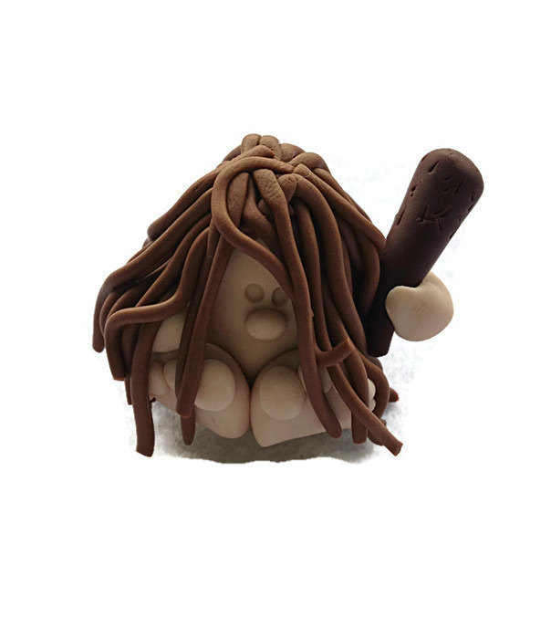 Cute Caveman Cake Topper Cake Decoration Polymer Clay - Etsy Denmark