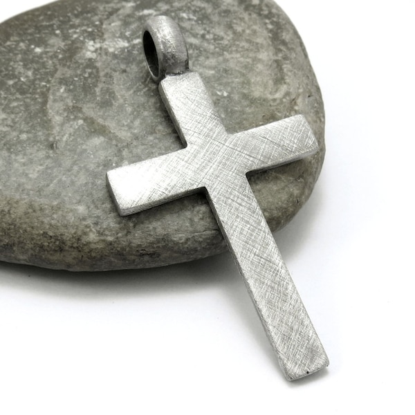 Silver Cross - Etsy