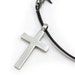 Large Simple Cross Necklace, Large Cross Pendant - Mens Cross Necklace ...
