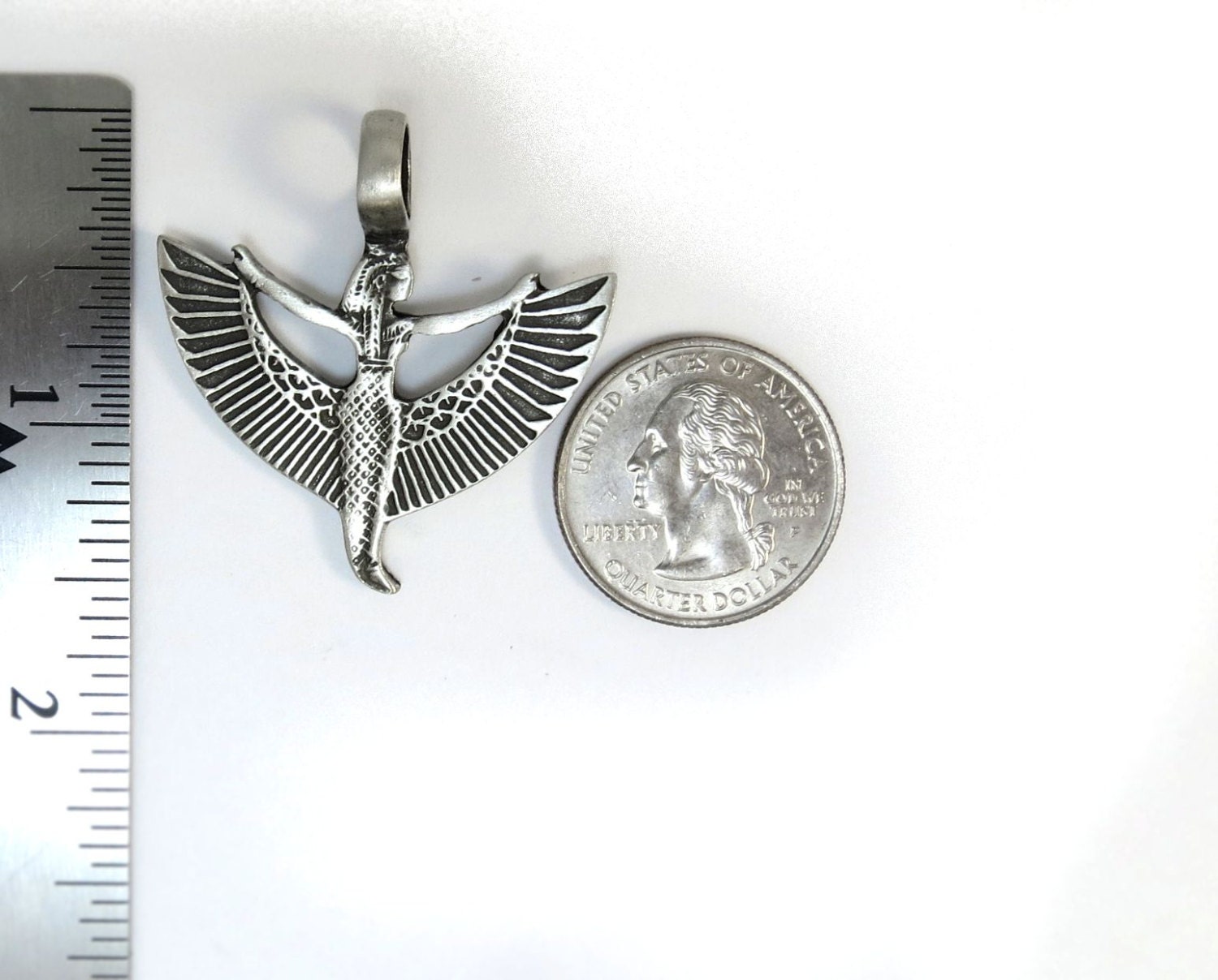 Isis Necklace - Winged Isis Pendant, Ancient Egyptian Jewelry - Ma'at ...