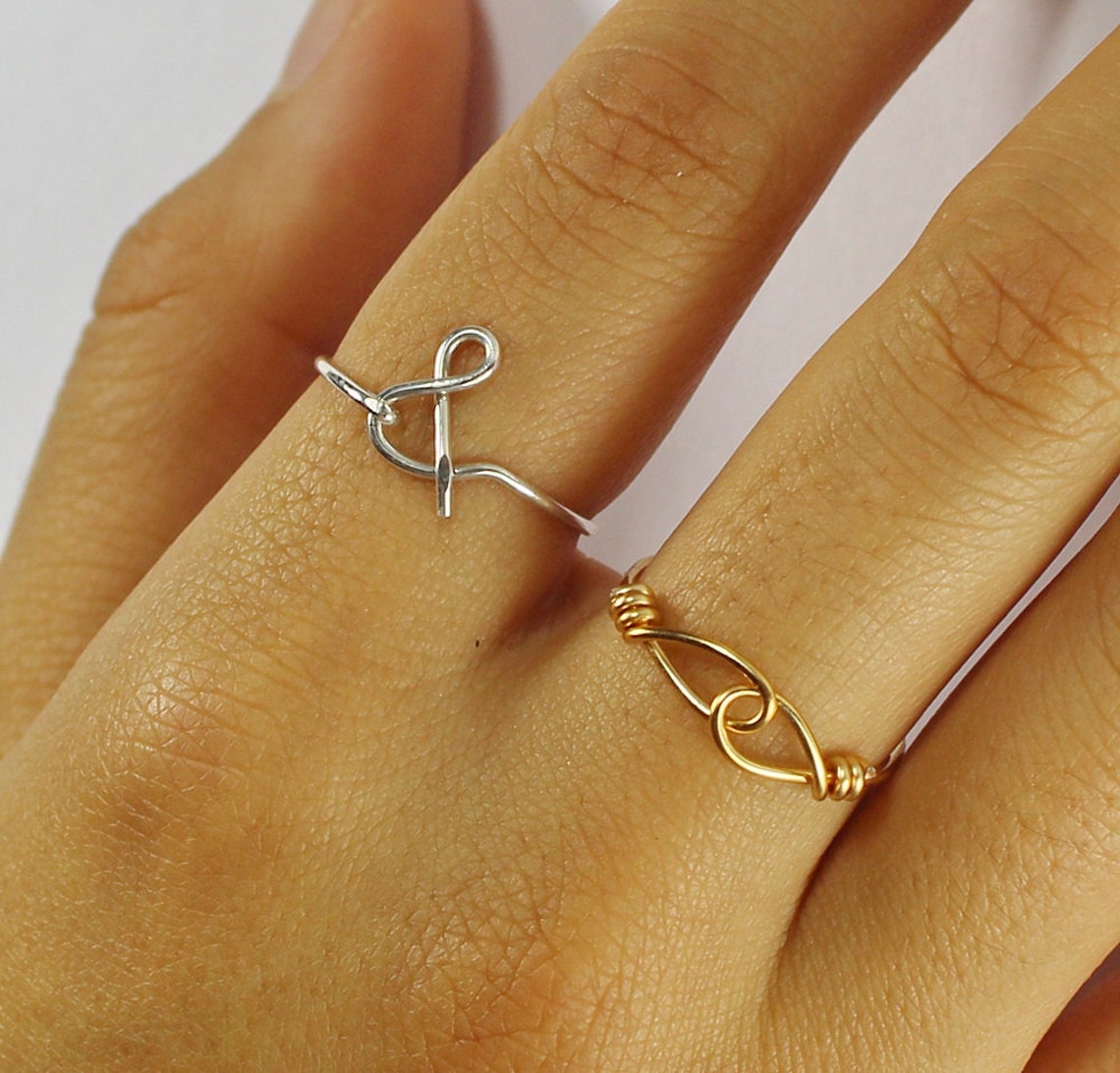 Ampersand Ring Wire AND Sign Ring Wire Symbol Jewelry Wire | Etsy
