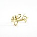 Gold Yes Ring Hand Crafted Gold Wire Yes Ring Wire Word - Etsy