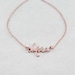 Rose Gold Wire Word Wire Name Necklace, Custom Made Wire Script Name ...