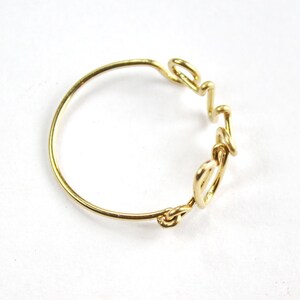 LOVE Ring, Silver or Gold Filled Wire Ring, Fixed Size Wire Love Ring ...