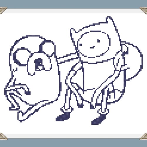 Adventure Time Clock Cross Stitch Pattern PDF Download | Etsy