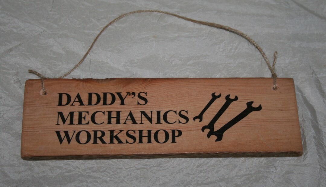 Repair Shop Sign Mechanics Workshop Garage Personalised Gift Bespoke ...