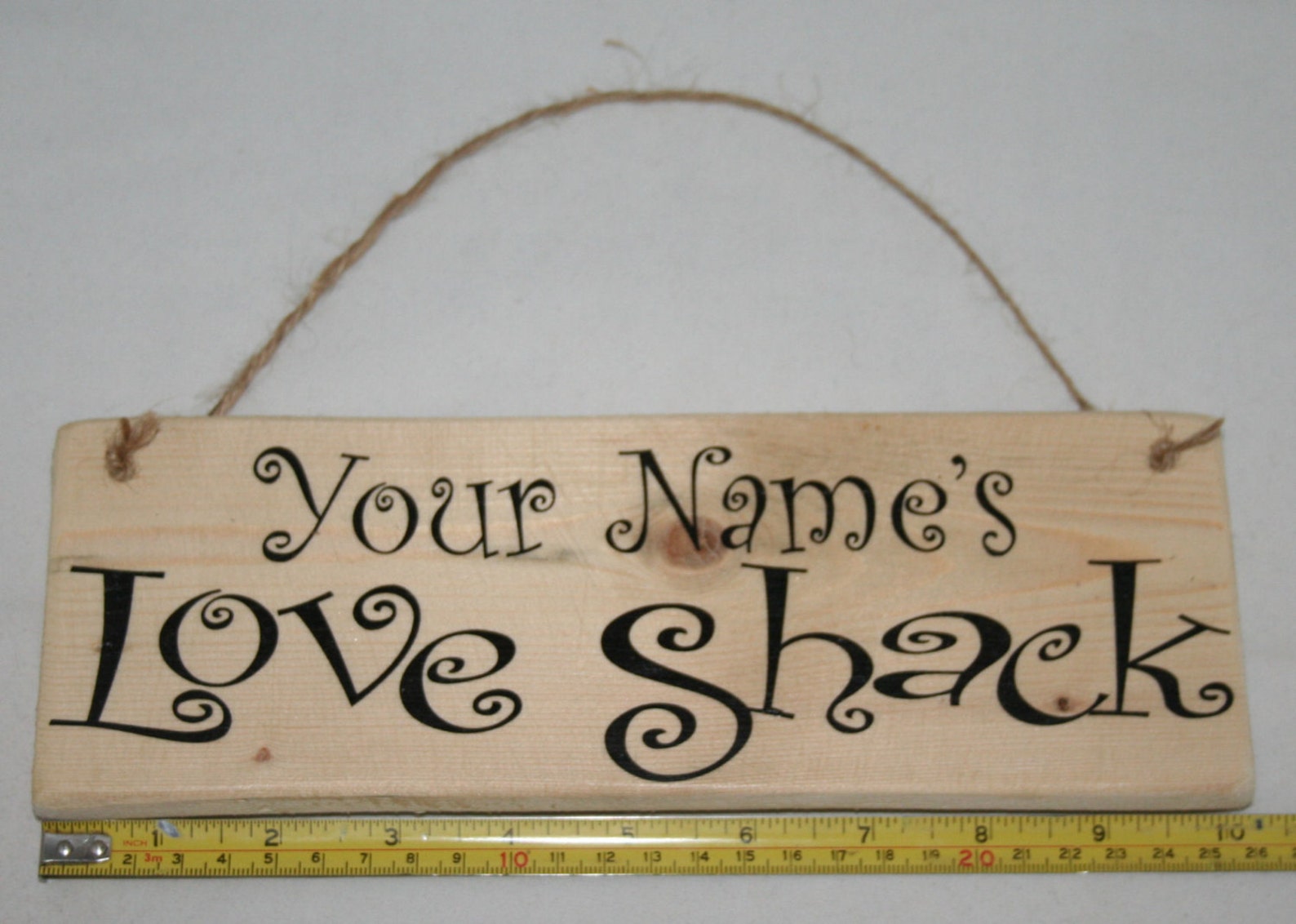 Custom Made Personalised Name Love Shack Hanging Sign Indoor | Etsy