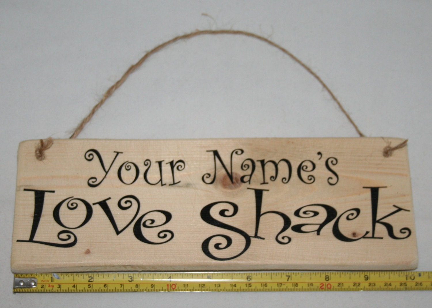Custom Made Personalised Name Love Shack Hanging Sign Indoor | Etsy