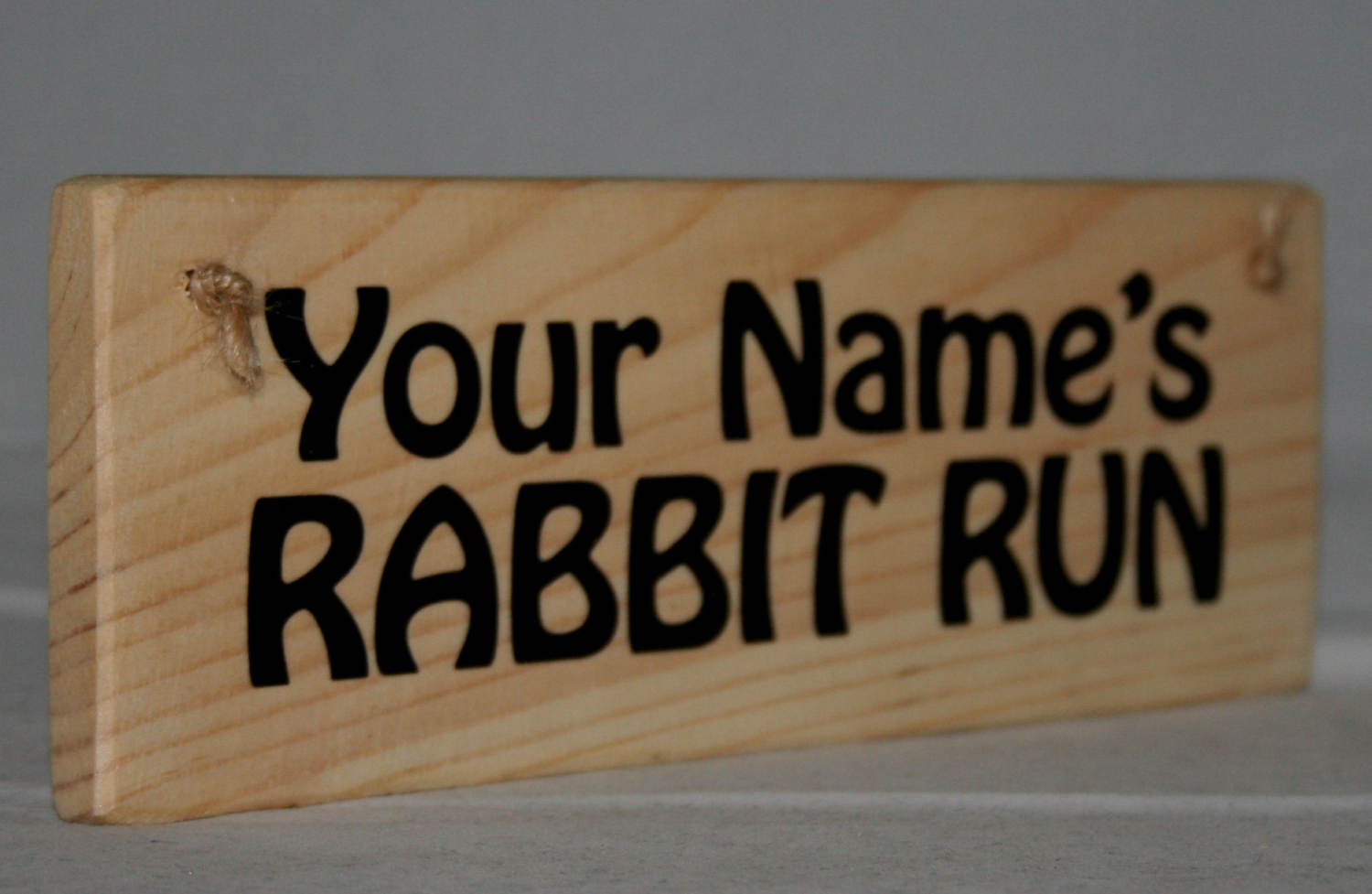 Personalised Your Name Rabbit Run House Hutch Corner Wood Sign | Etsy