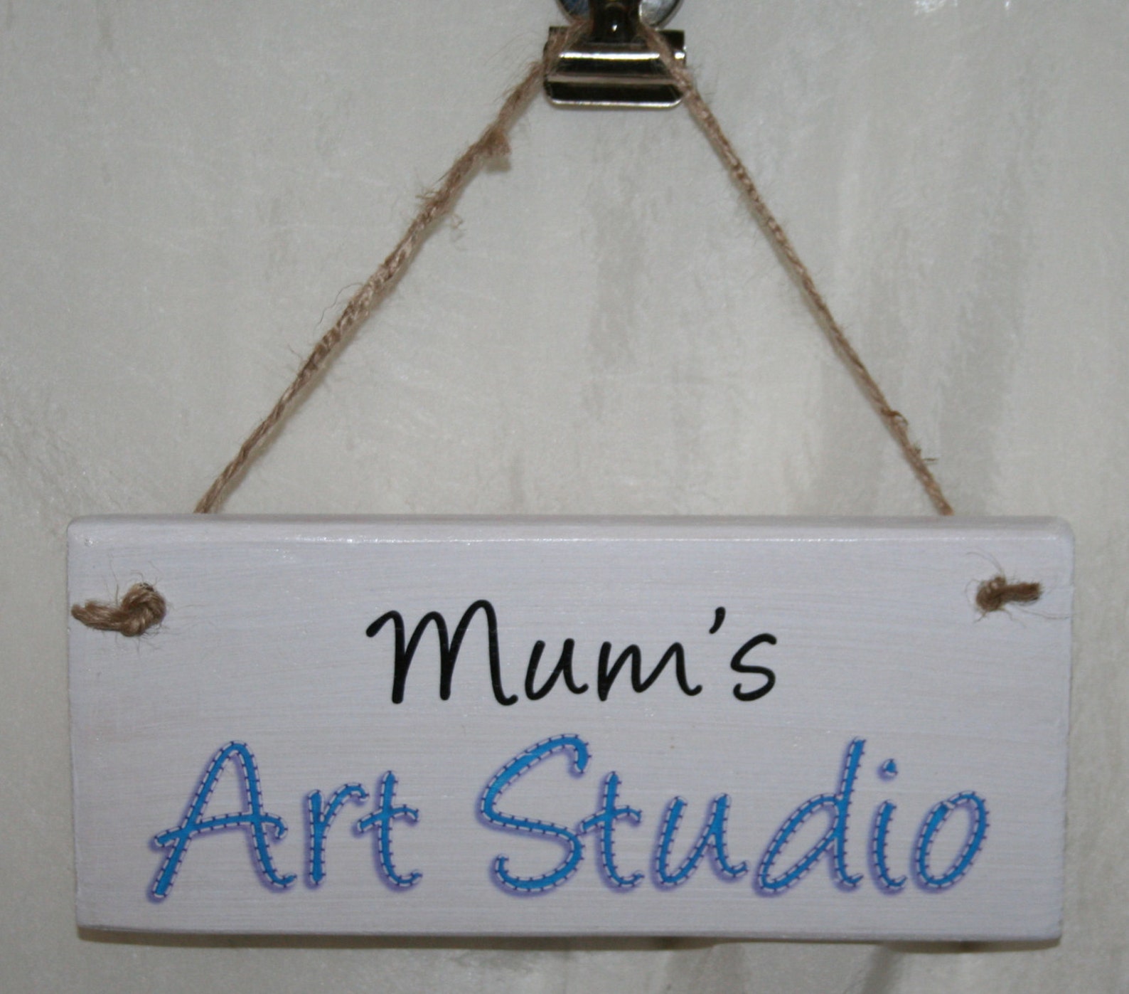 PERSONALISED Art Studio Wood Hanging Sign Indoor Wall Shelf - Etsy