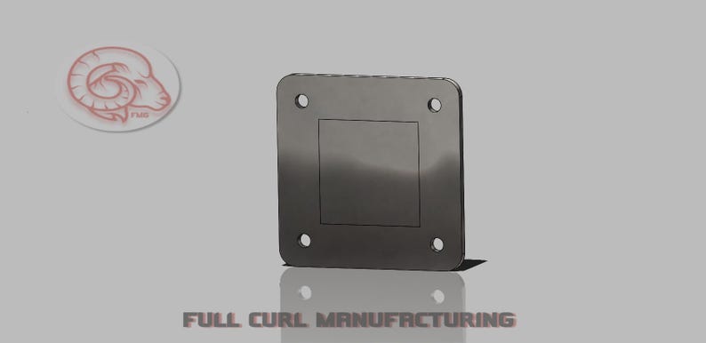Steel Square Mounting Plate – 4 Hole Base Plate, Weldable Fabrication ...
