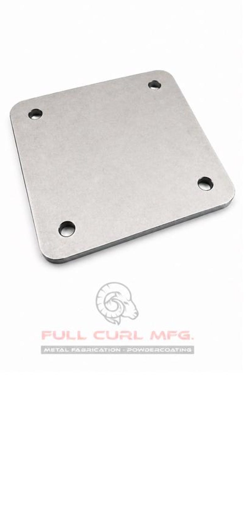 Steel Square Mounting Plate – 4 Hole Base Plate, Weldable Fabrication ...