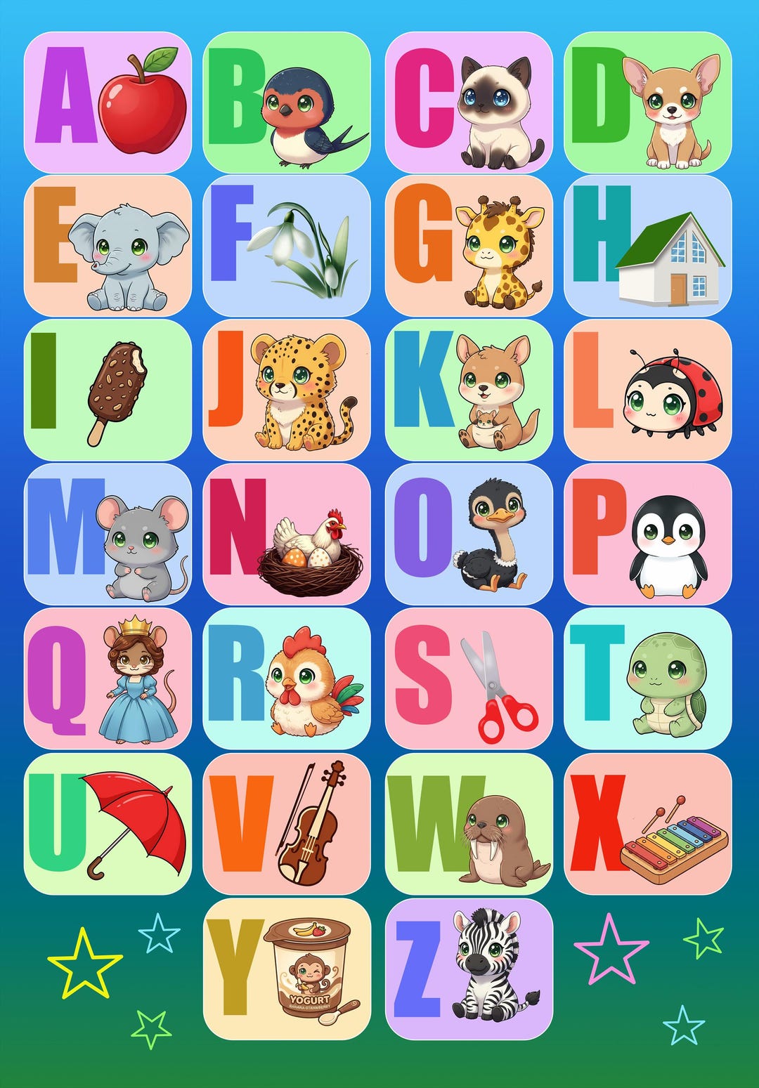 Alphabet Learning Worksheets for Toddlers and Preschoolers (digital ...