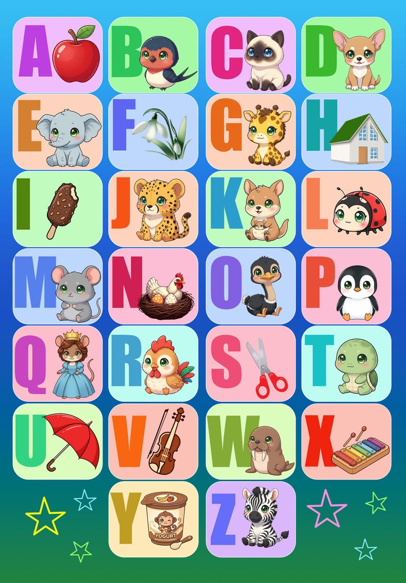 Alphabet Learning Worksheets for Toddlers and Preschoolers (digital ...