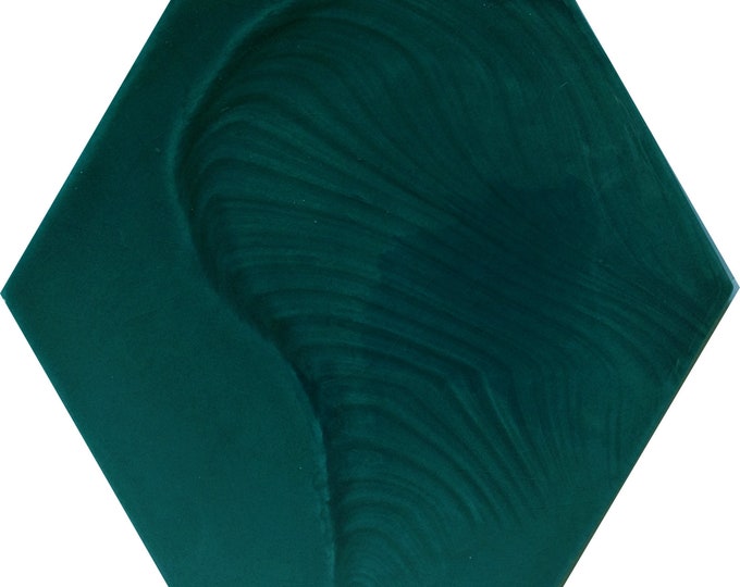 Handmade Hexagon Tile, Elysian Style in Marine - Etsy