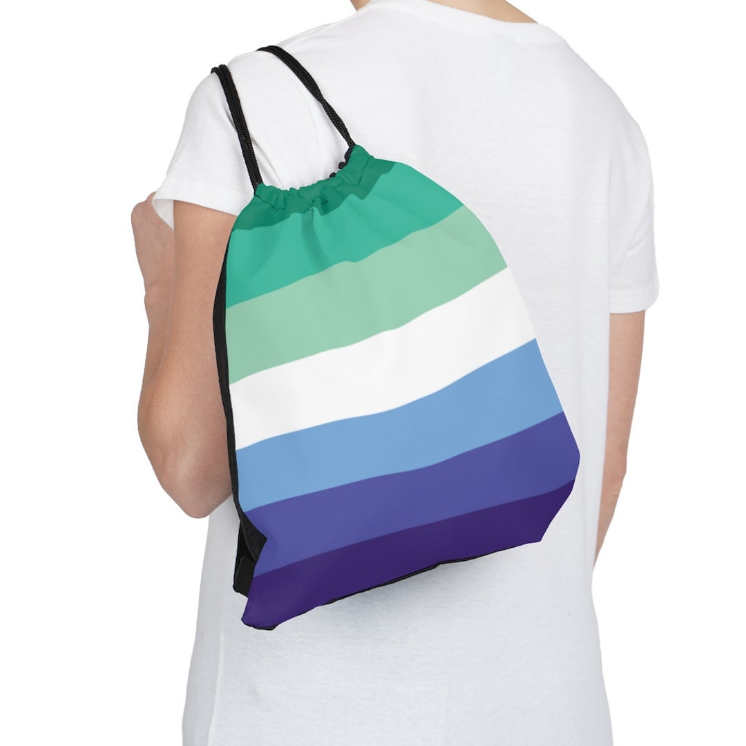 MLM Men Loving Men Flag Drawstring Backpack - Etsy