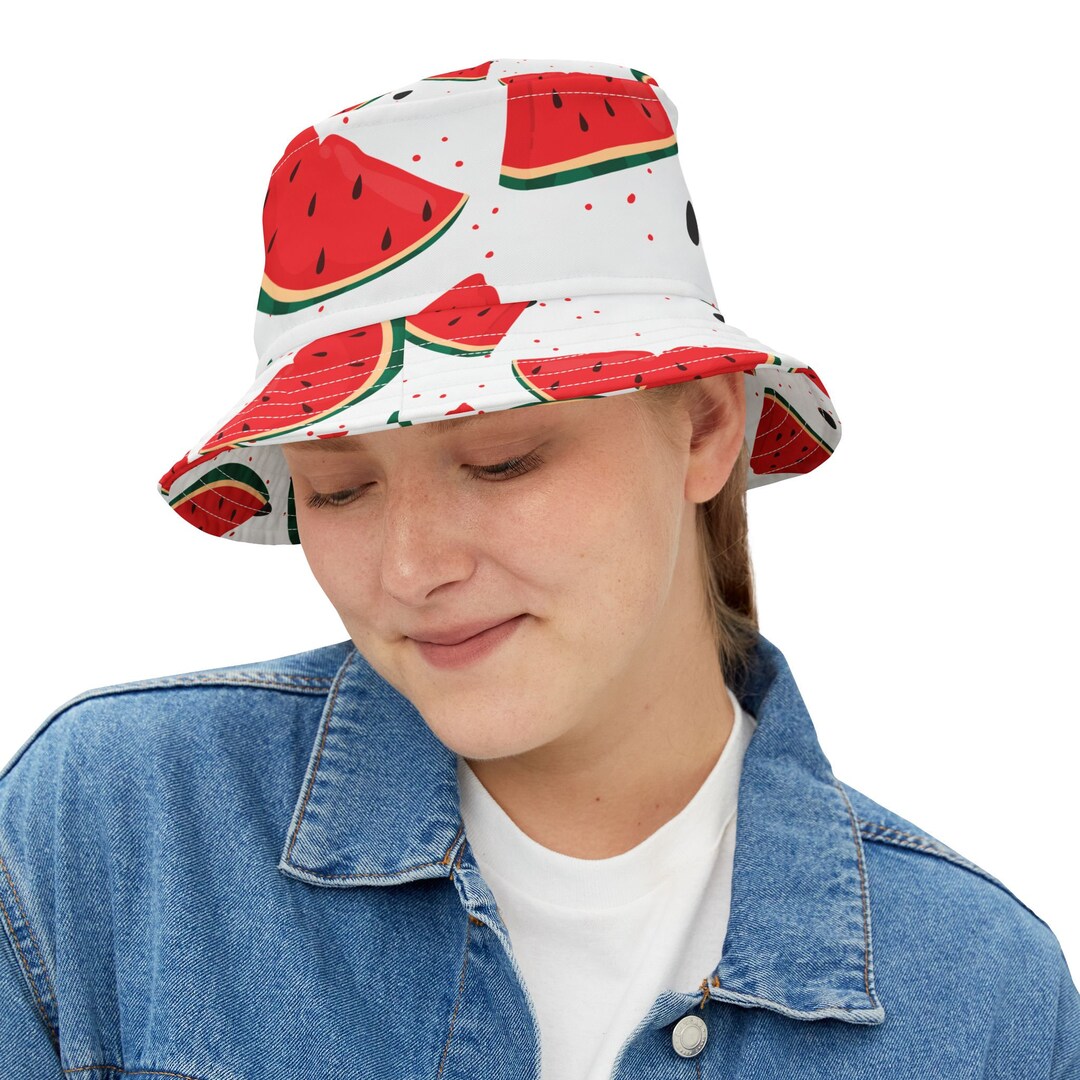 Watermelon Themed Bucket Hat for Men and Women, Free Shipping in US. - Etsy