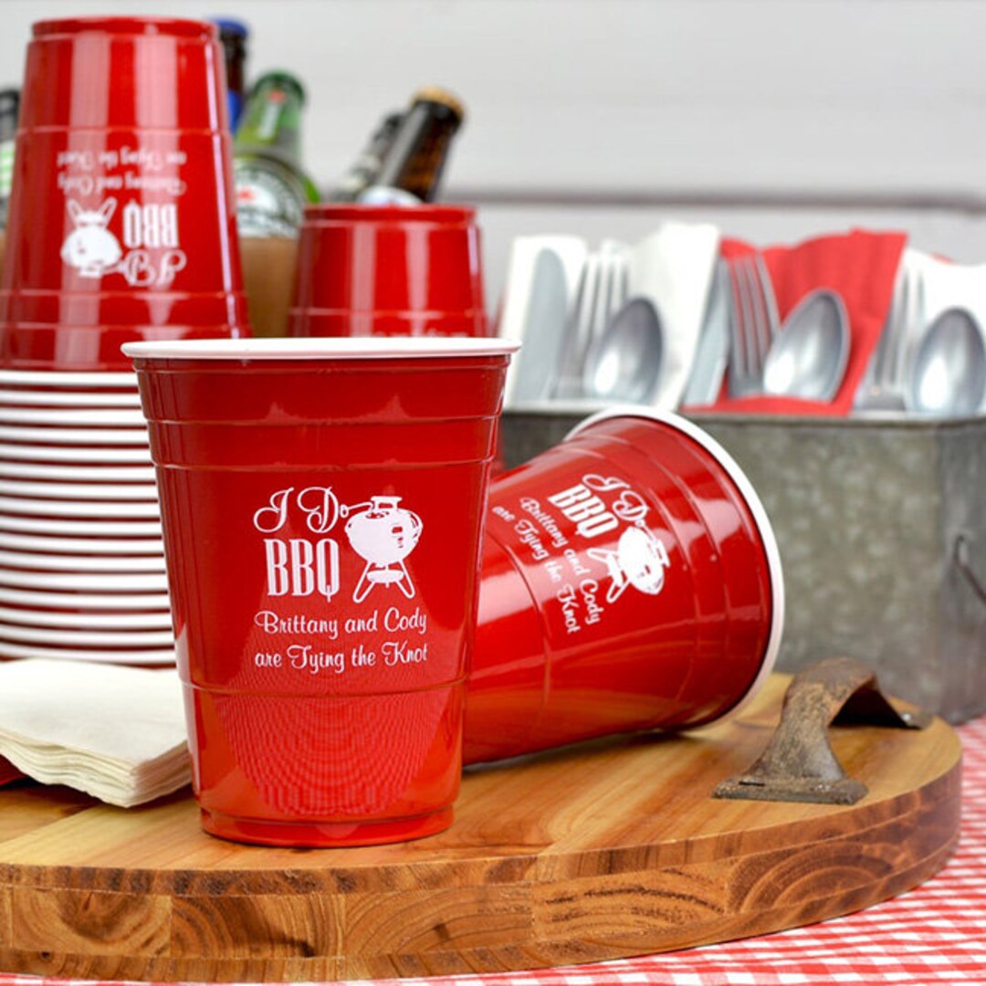 Personalized Red Solo Party Cups, Custom Printed Solo Cups, Party Cups ...