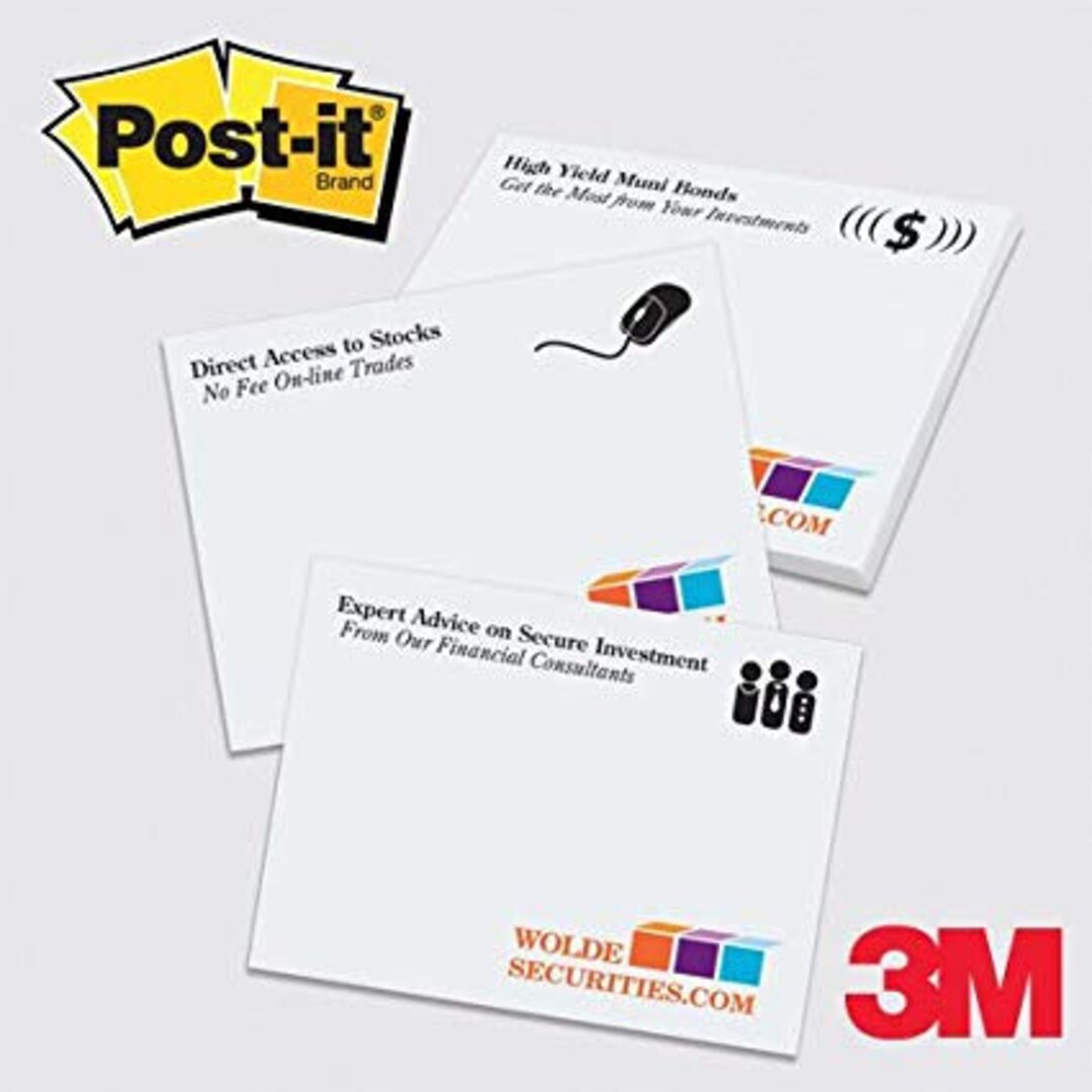 Personalized Sticky Notes, Full Color Genuine 3M Post-it Notes - Free ...