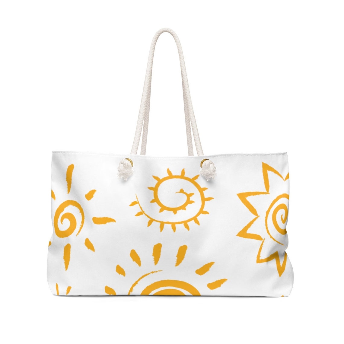 Sun Weekender Bag, Sunny Tote, Summer Tote, Weekend Tote, Luggage, Bag ...