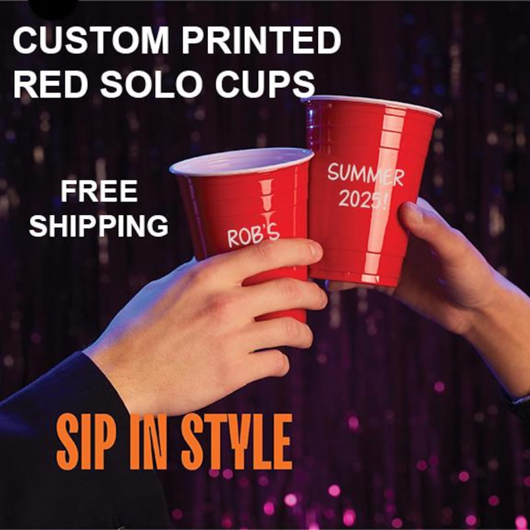 Personalized Red Solo Cups, Custom Printed Solo Cups, Party Cups ...