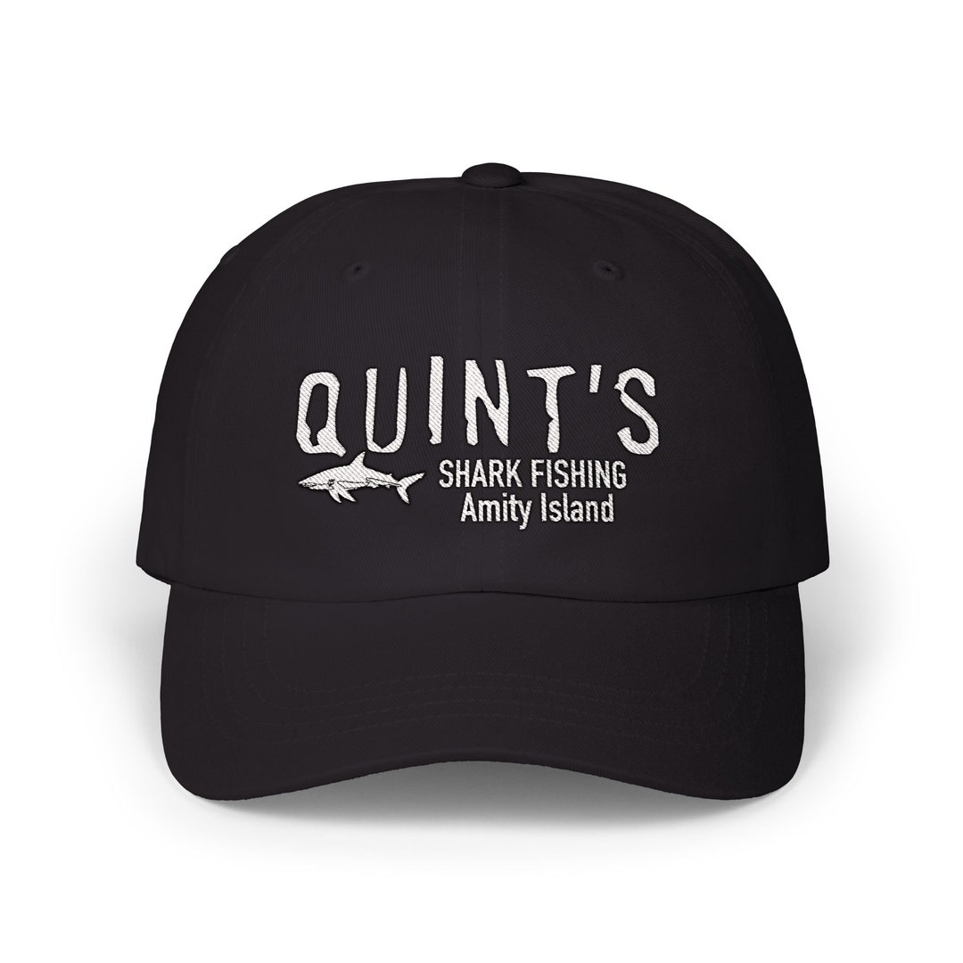 Quint's Shark Fishing Amity Island Caps, Summer Caps, Baseball Caps ...