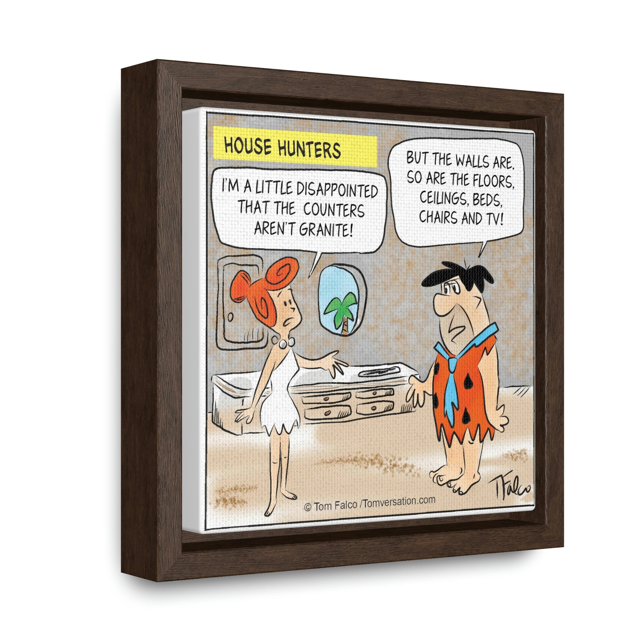 Flintstones - House Hunters Real Estate Comic / Cartoon by Tom Falco ...