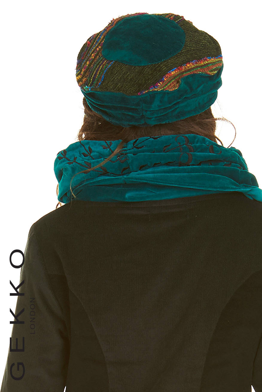 VELVET HAT assorted colours peak cap Beret grunge hat | Etsy