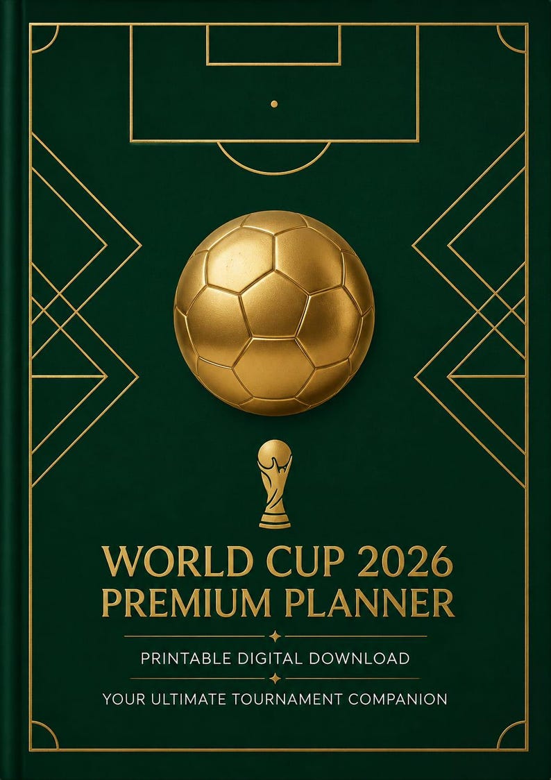 World Cup 2026 Planner Printable | Soccer Tournament Tracker PDF ...