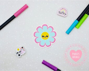 April Birth Flower Daisy Kawaii Style Kawaii Daisy Sticker Daisy Art ...