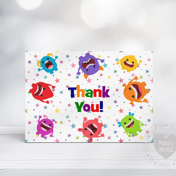Monster Thank You - Etsy