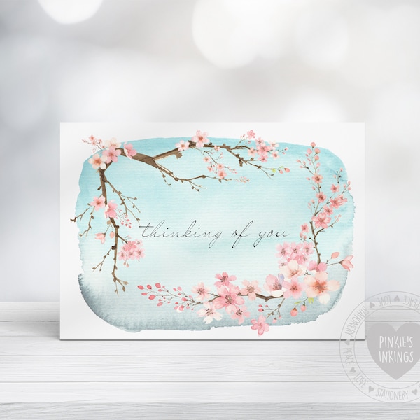 Cherry Blossom Cards - Etsy