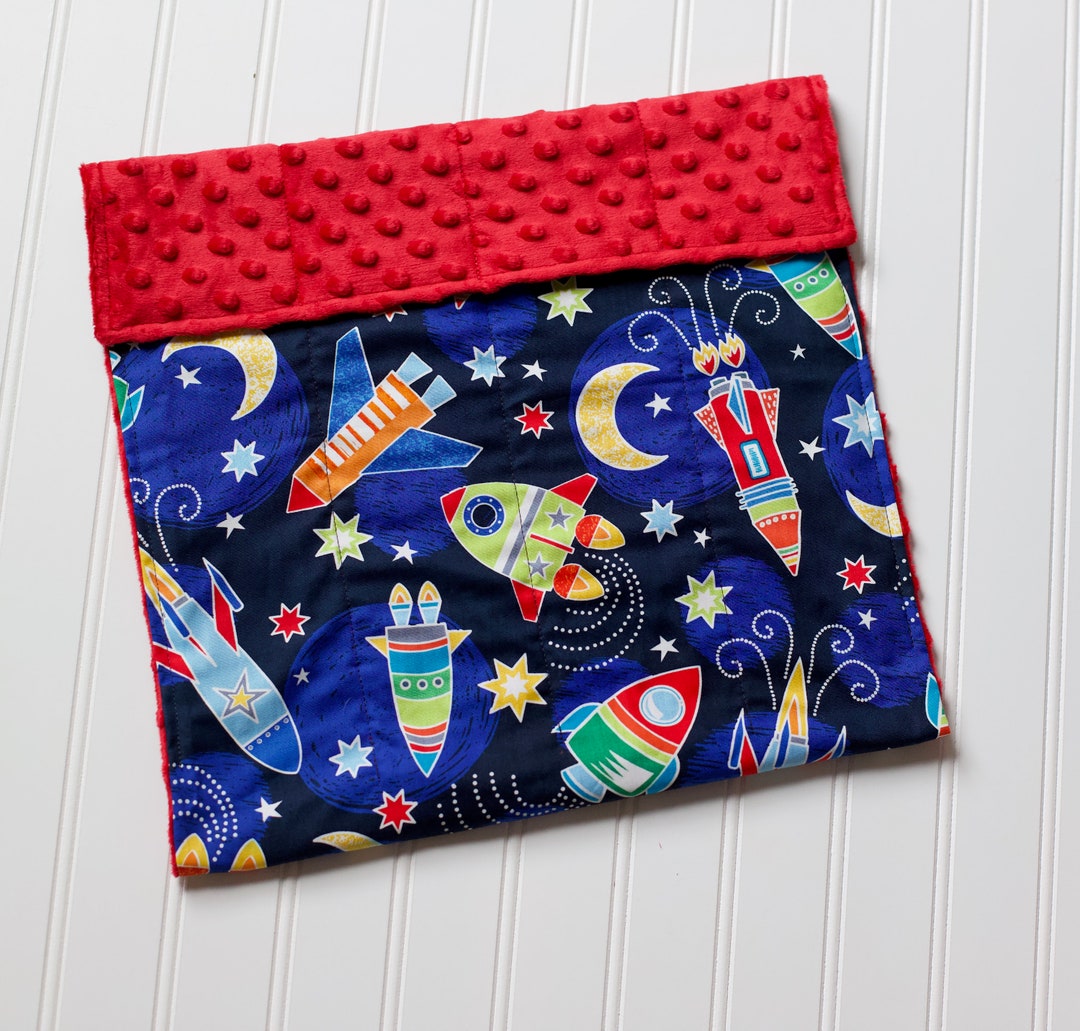 Rockets Weighted Lap Pad for Child, Boy, Glow in the Dark, Glass Beads ...