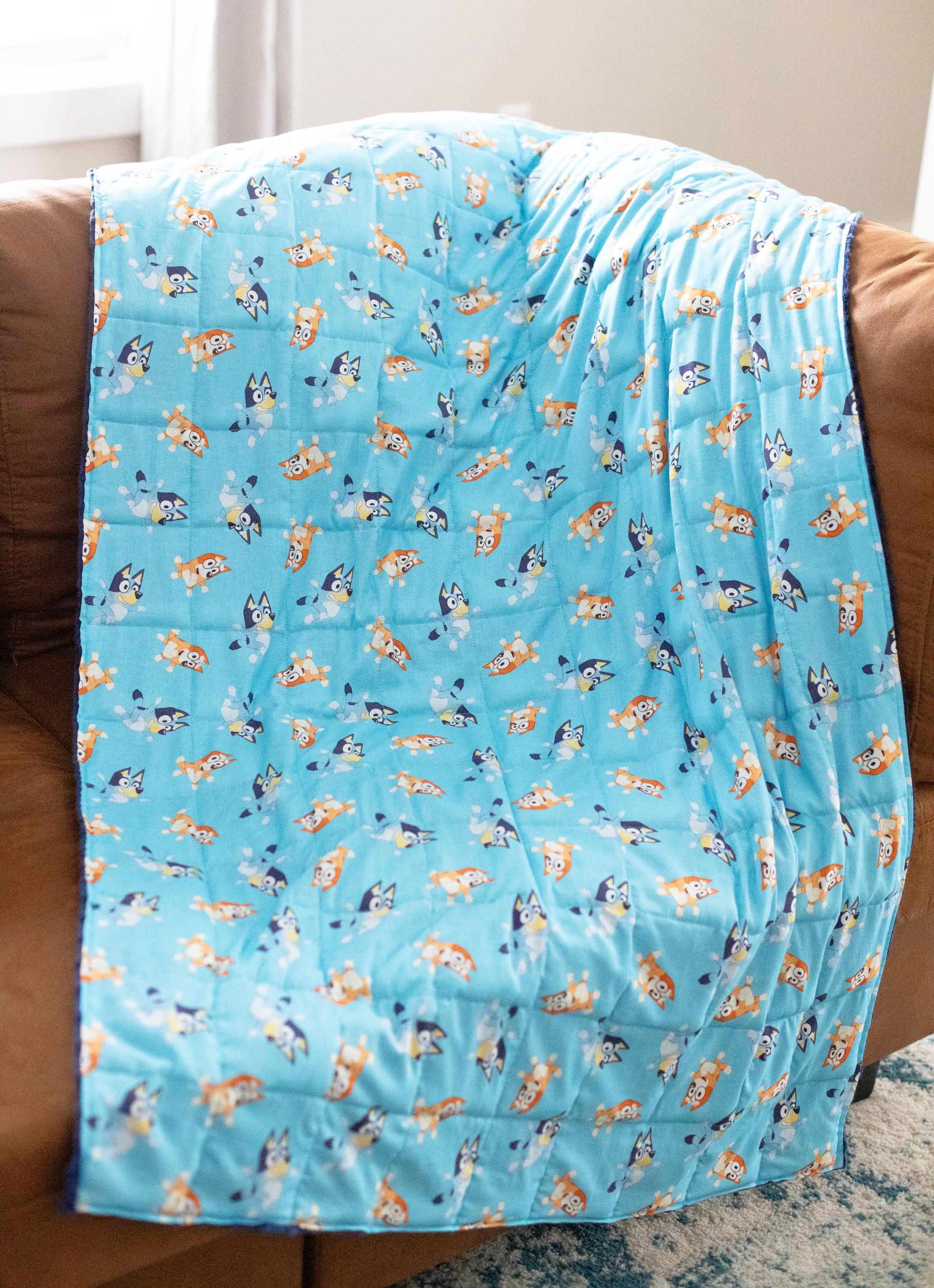 Bluey and Bingo Inspired Weighted Blanket for Kids, Teen: Anxiety ...