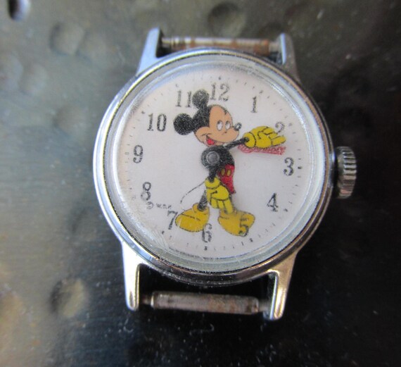 Mickey Mouse Watch by Ingersoll - Vintage - Gem