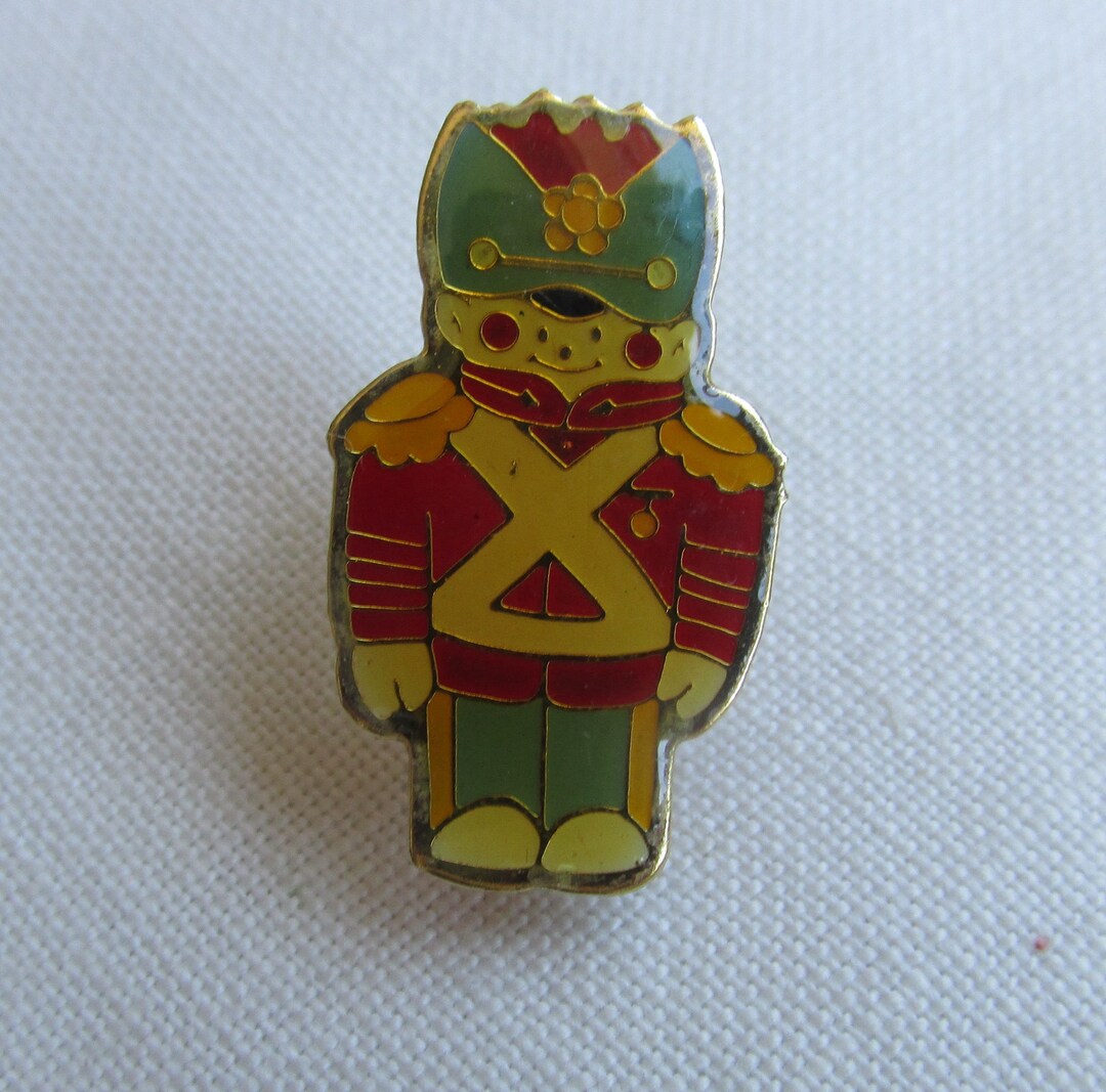 Brooch Enamel Nutcracker Pin Vintage - Etsy