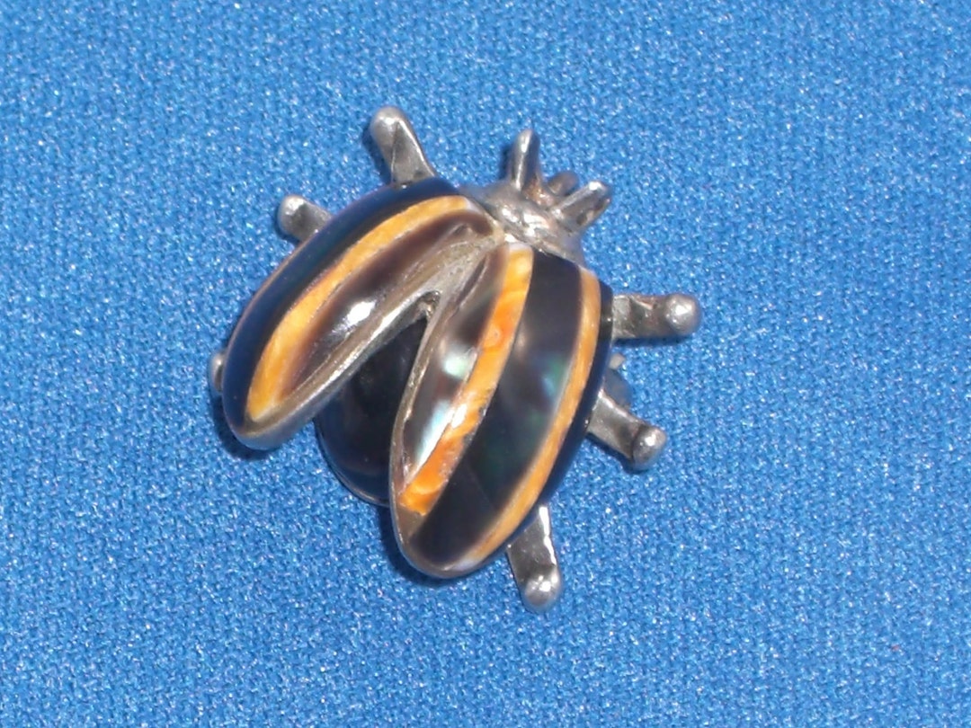 Brooch / Pendant Sterling Silver Bug Brooch / Bug Pendant Vintage Free ...