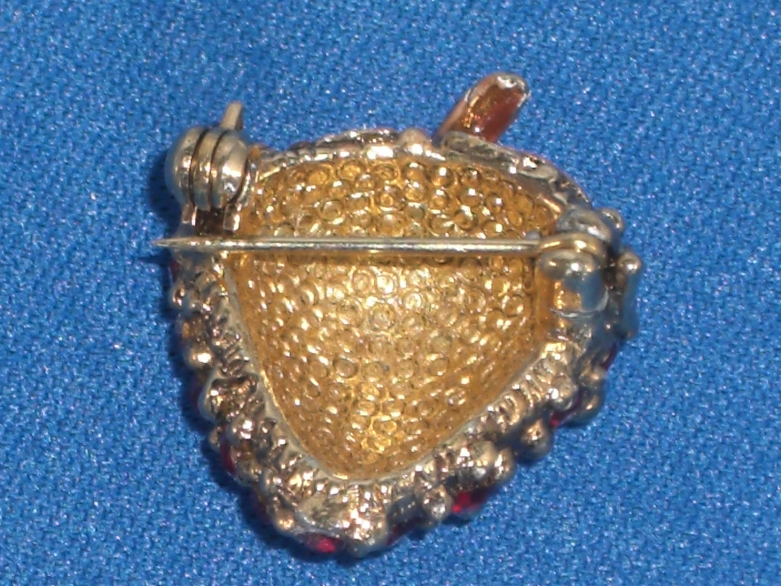 Brooch - Strawberry Red Rhinestone Pin - Vintage - Free Shipping - Etsy