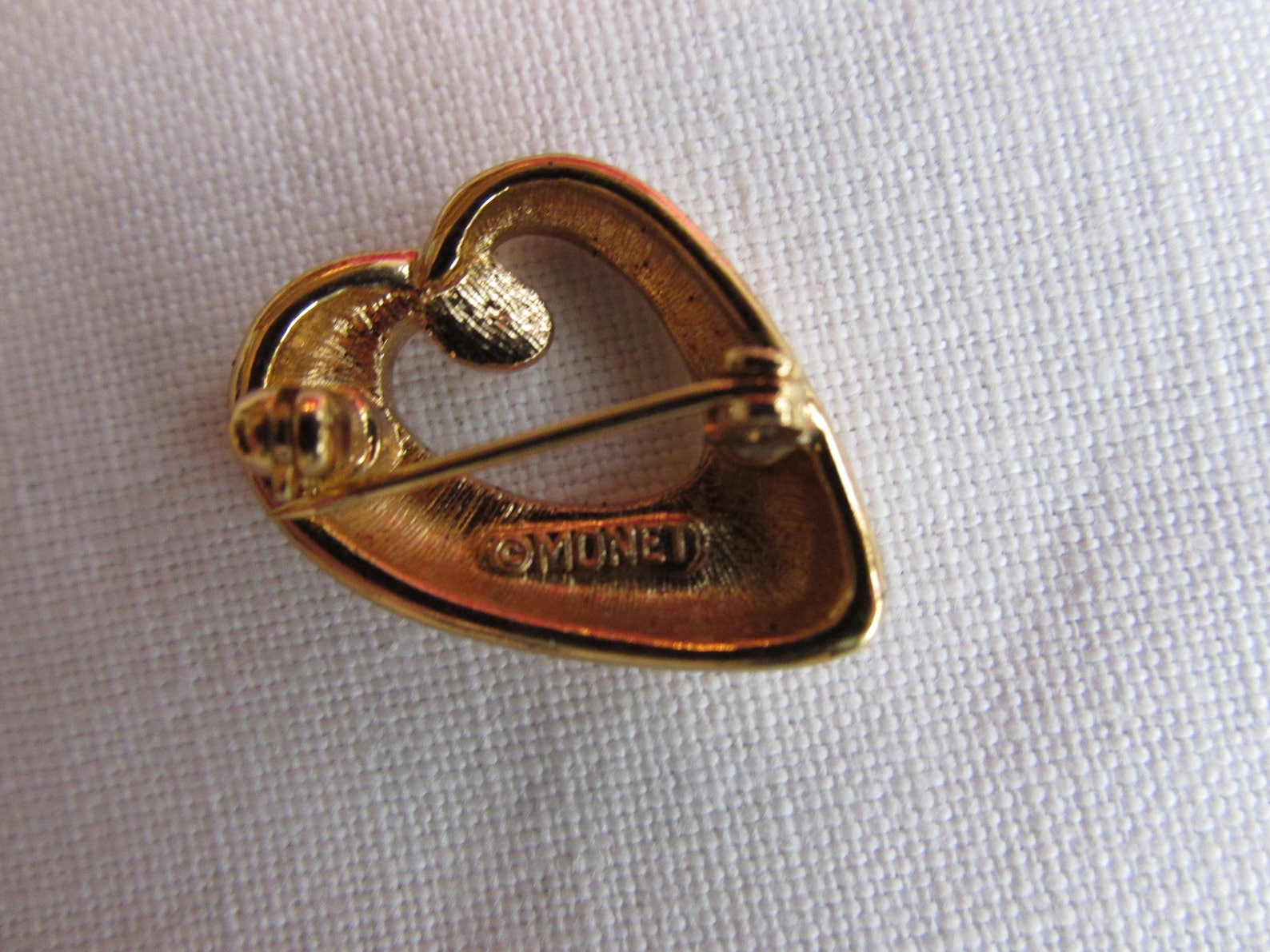 Heart Brooch by Monet Valentine Gift Vintage - Etsy