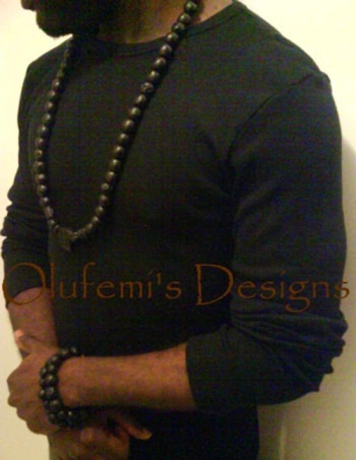 Handmade African Style Chunky Beaded Necklace Mens/unisex - Etsy