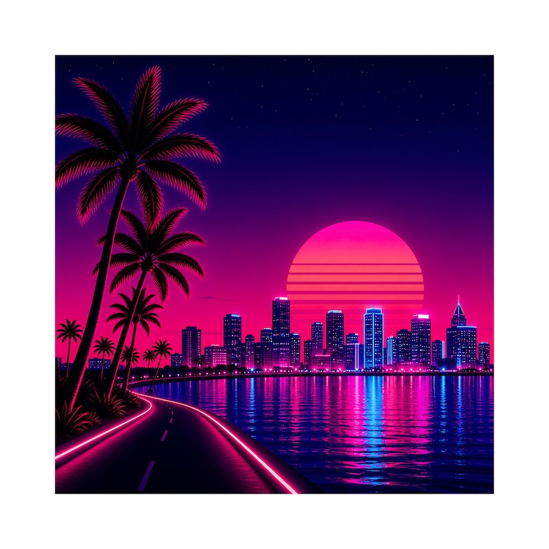 80s Miami Vice Decor - Etsy