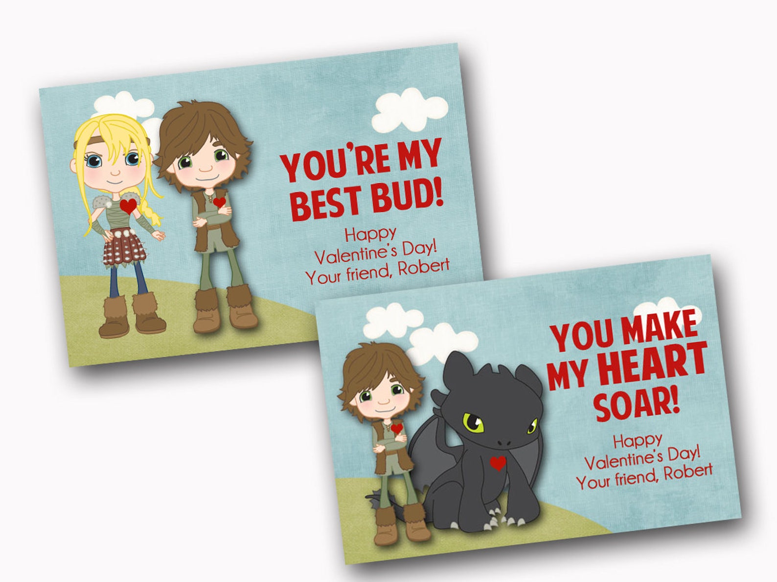 Dragon Valentine Digital File Printable Pdf Hiccup - Etsy