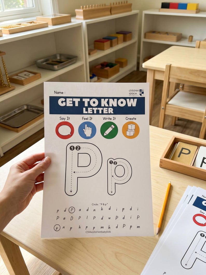 A-Z Alphabet Tracing Worksheets, Montessori Finger Trace & Write ...