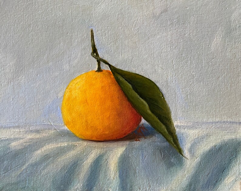 Orange Still Life Oil Painting - Etsy