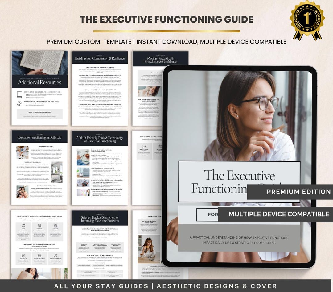 Executive Functioning Guide, ADHD Planner, Focus and Productivity ...